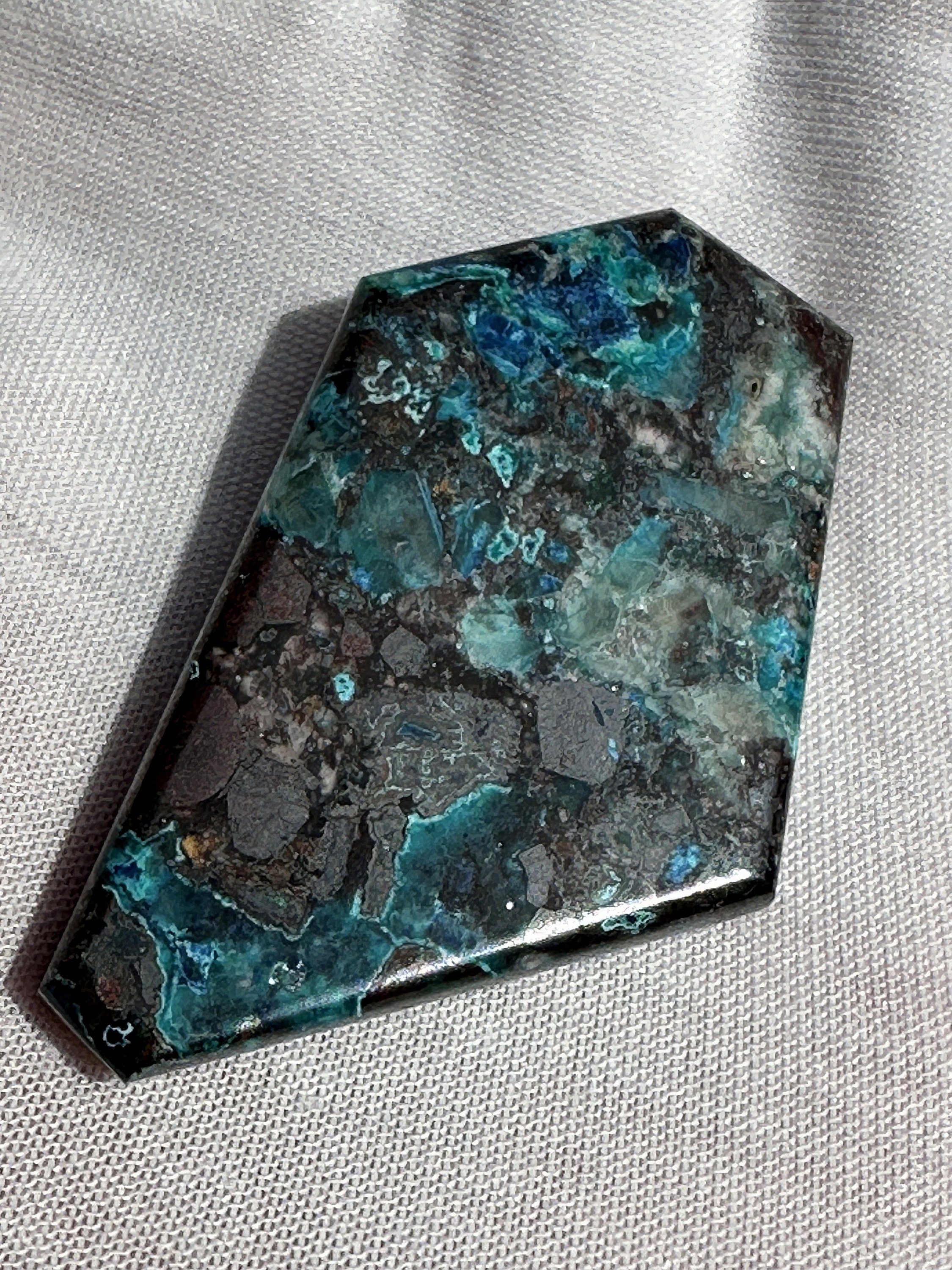 Incredibly Very RARE ( 126 Ct.) Polished Apache Gem Chrysocolla ...