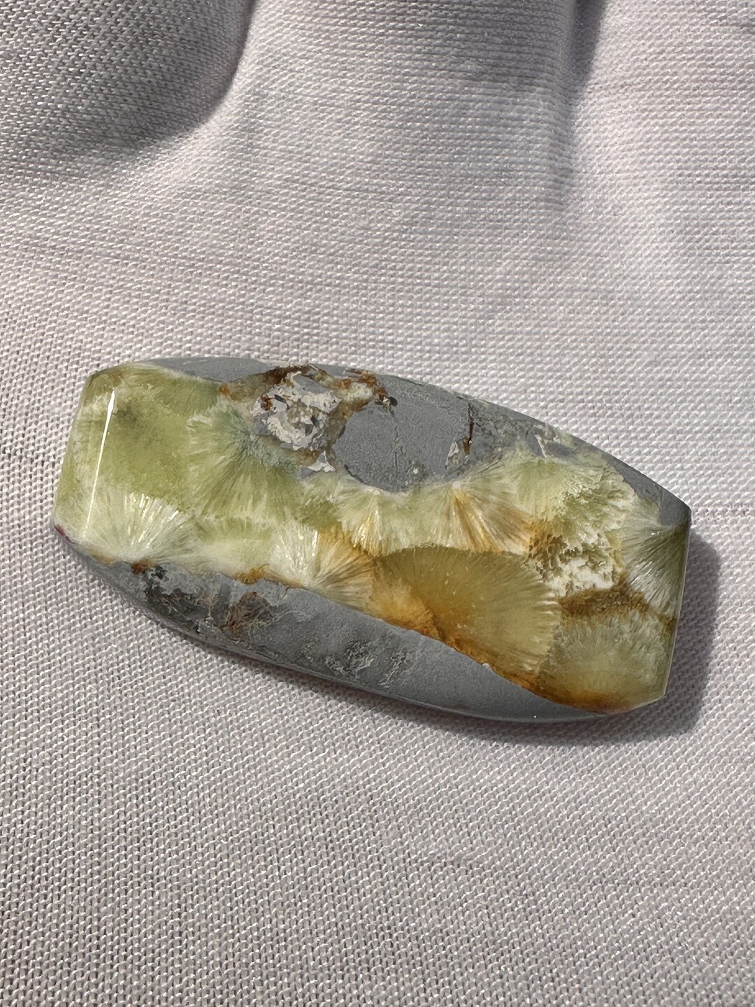 Incredible High-end RARE 73 Ct. Polished Yellow Wavellite Designer ...
