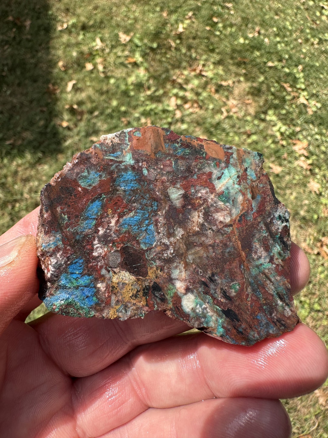 Very RARE ( 106.6 Grams ) Apache Gem Chrysocolla / Silica Lapidary Faced Rough - Etsy