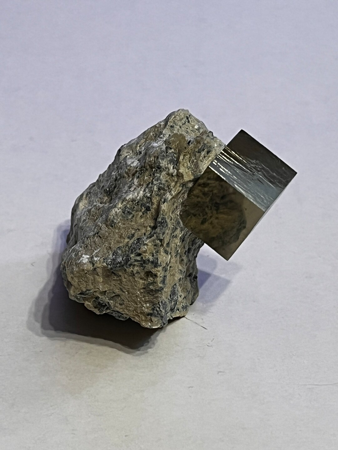 Rare Rectangle Shape__lustrous Pyrite Cubes on Matrix__navajun Mine ...
