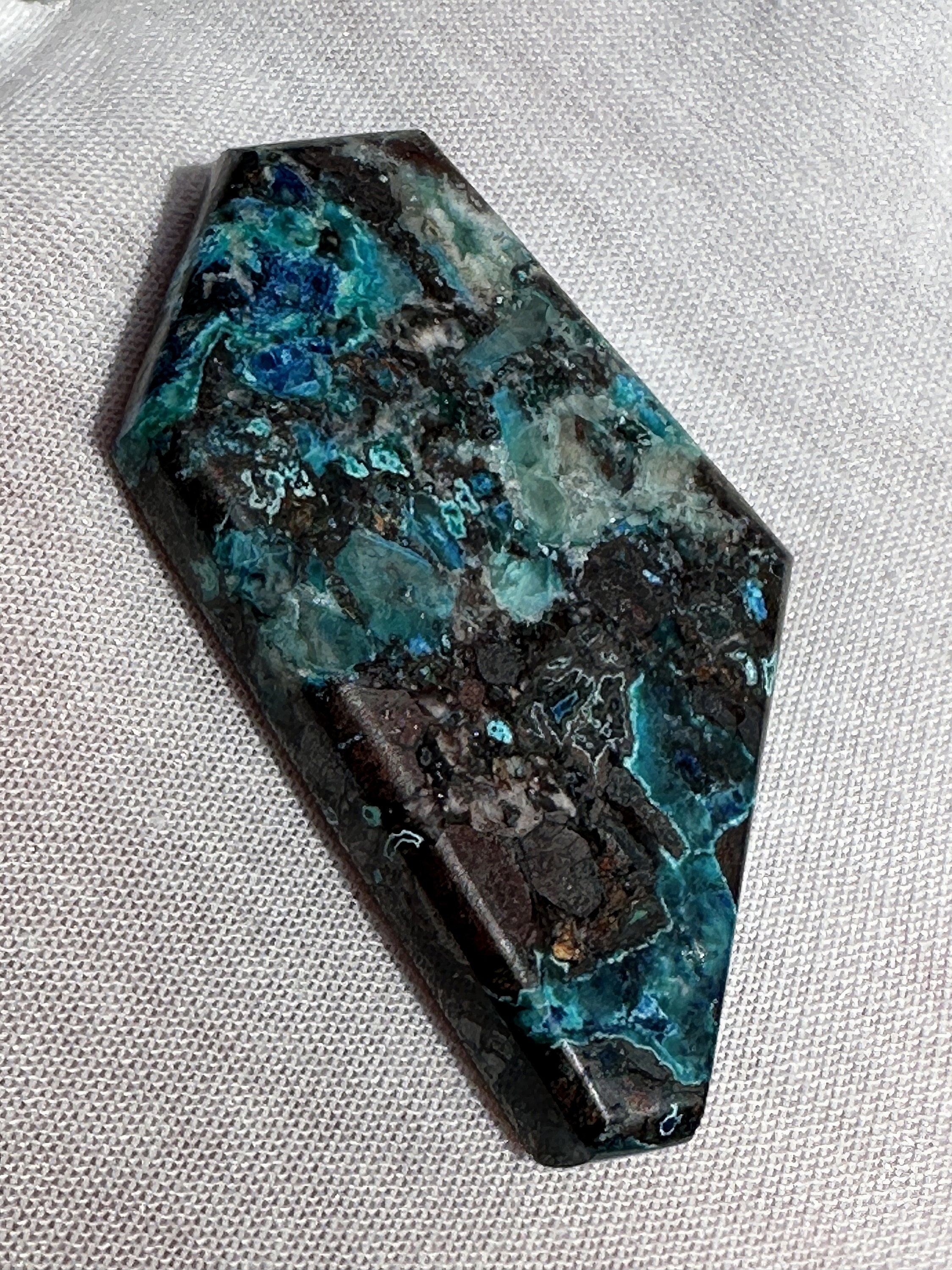 Incredibly Very RARE ( 126 Ct.) Polished Apache Gem Chrysocolla ...