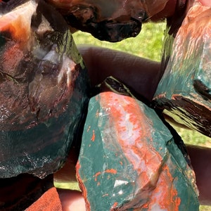 15 Oz___top Grade__rare Idaho Sunset Jasper Rough Specimens Agate Lemhi ...