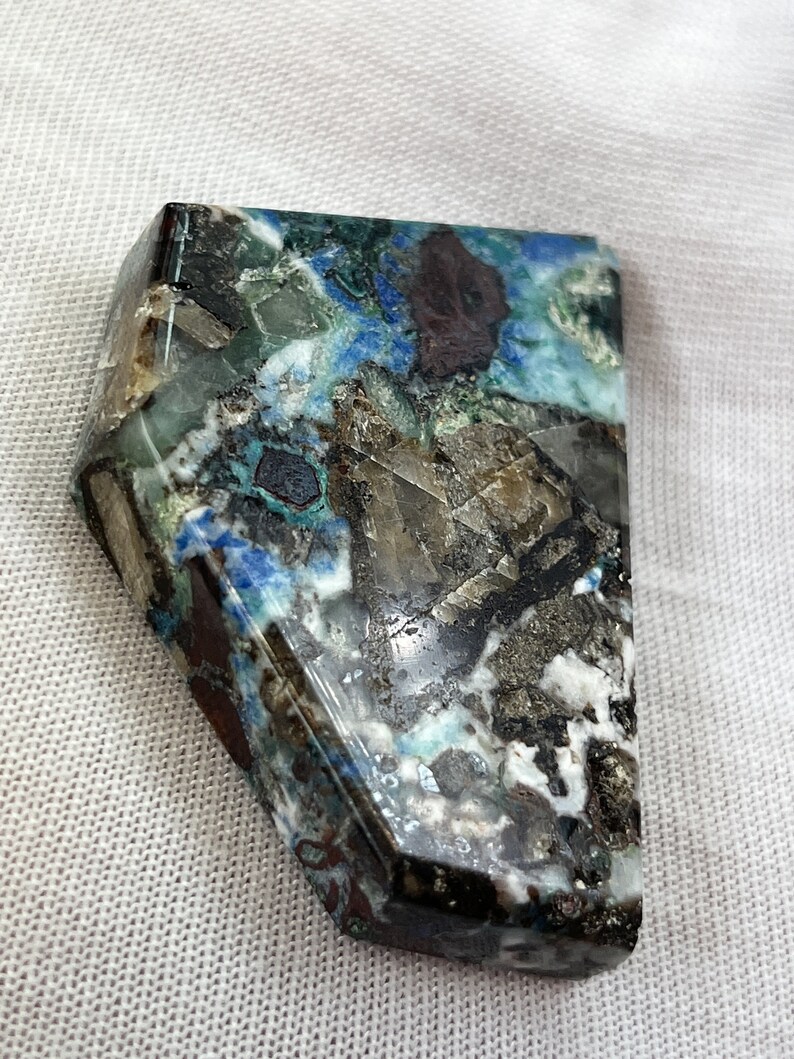 Incredibly Very RARE (95.5 Ct.) Polished Apache Gem Chrysocolla ...