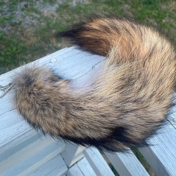 Real Coyote Fur Keychain - Etsy