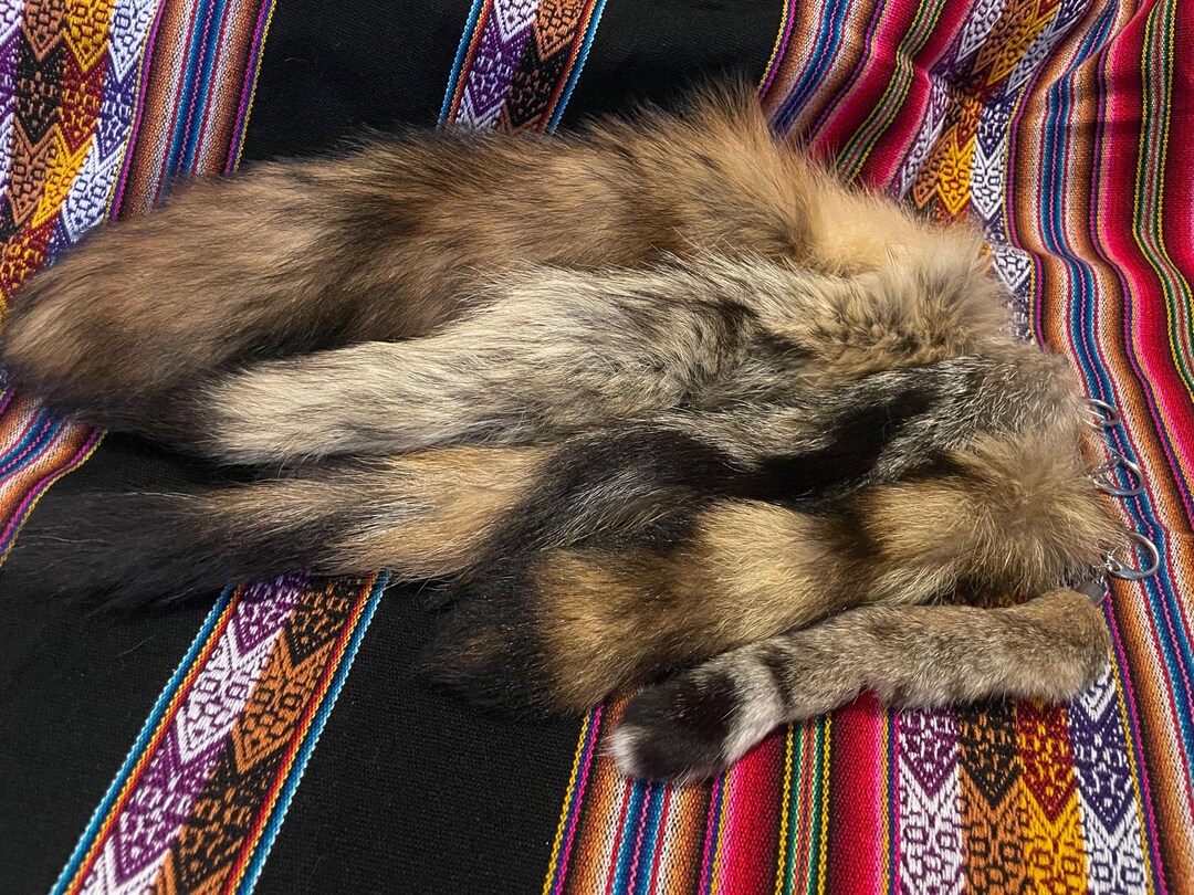 Cruelty Free Ethically Sourced Fur Tail Chain – Fox, Coyote, Raccoon ...