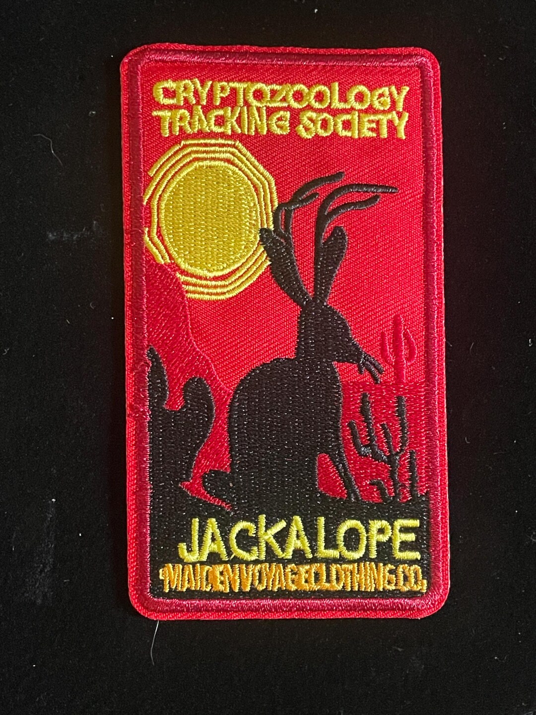 Cryptozoology Patch Hand Painted Acrylic Paint Guillotine Patch - Etsy