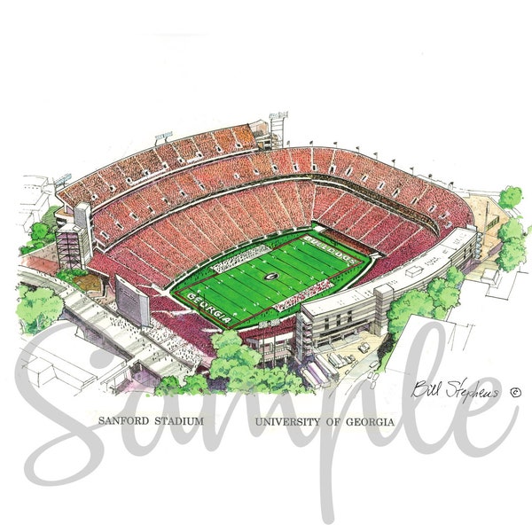 Sanford Stadium - Etsy