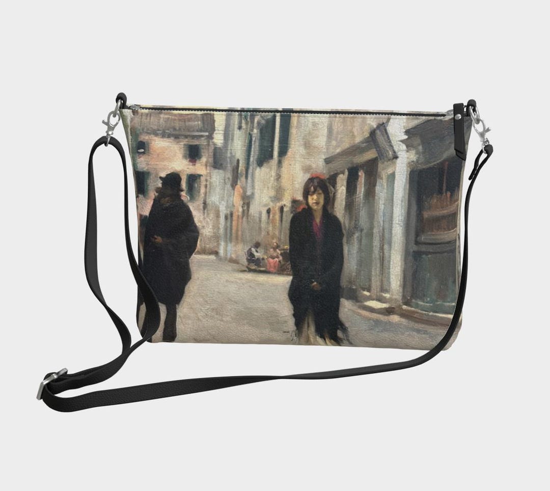 Streets of Venice Vegan Leather Crossbody Purse: John Singer Sargent ...
