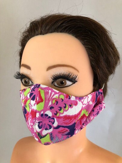 Washable, Reversible Cotton Face Mask Colorful