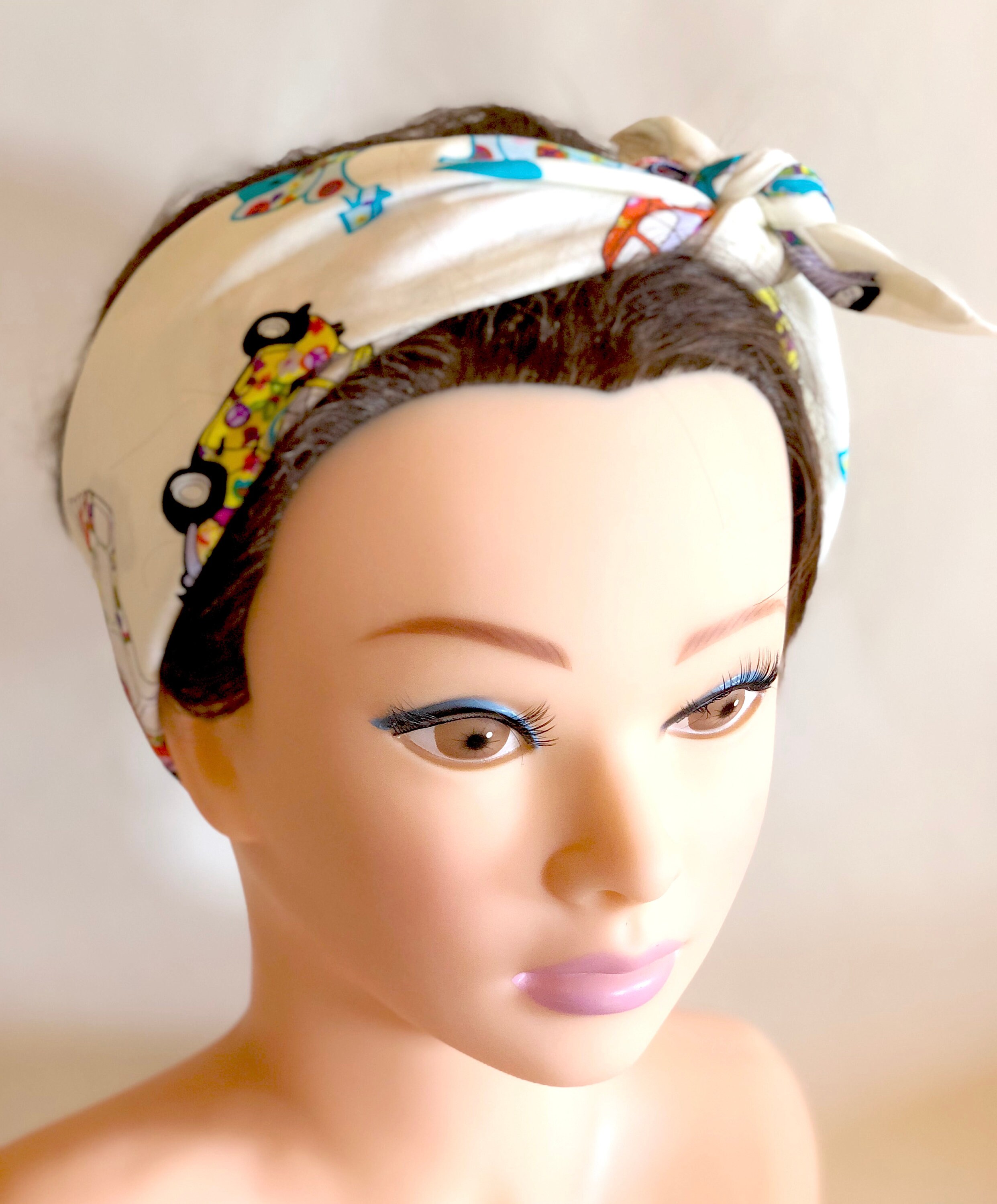 Campervan, Beetle, VW Bandana, Chemo Headwear Women, Head Scarf for ...