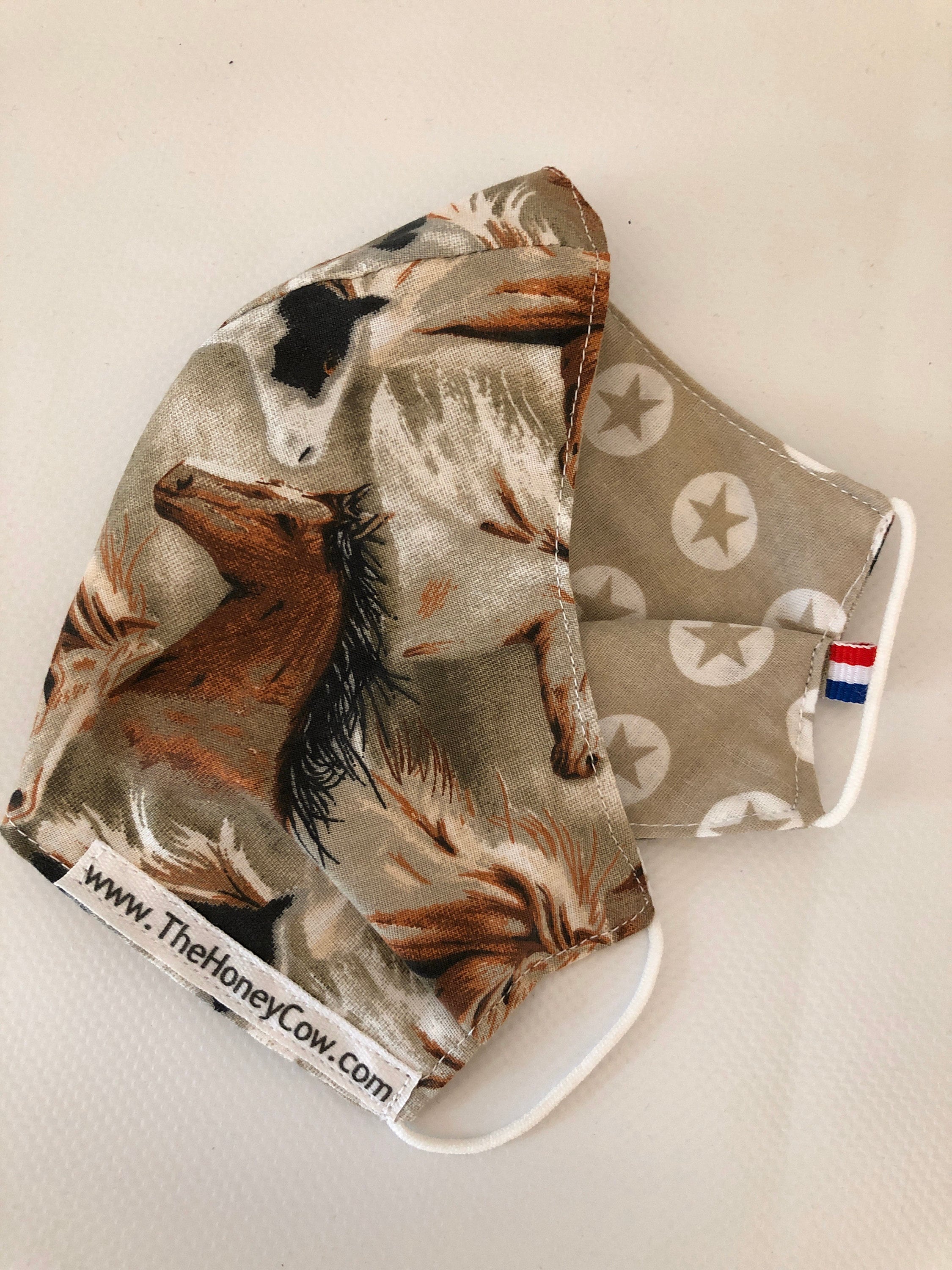 Washable, Reversible Cotton Face Mask / Chemo Mask / Flu Mask / Germ ...