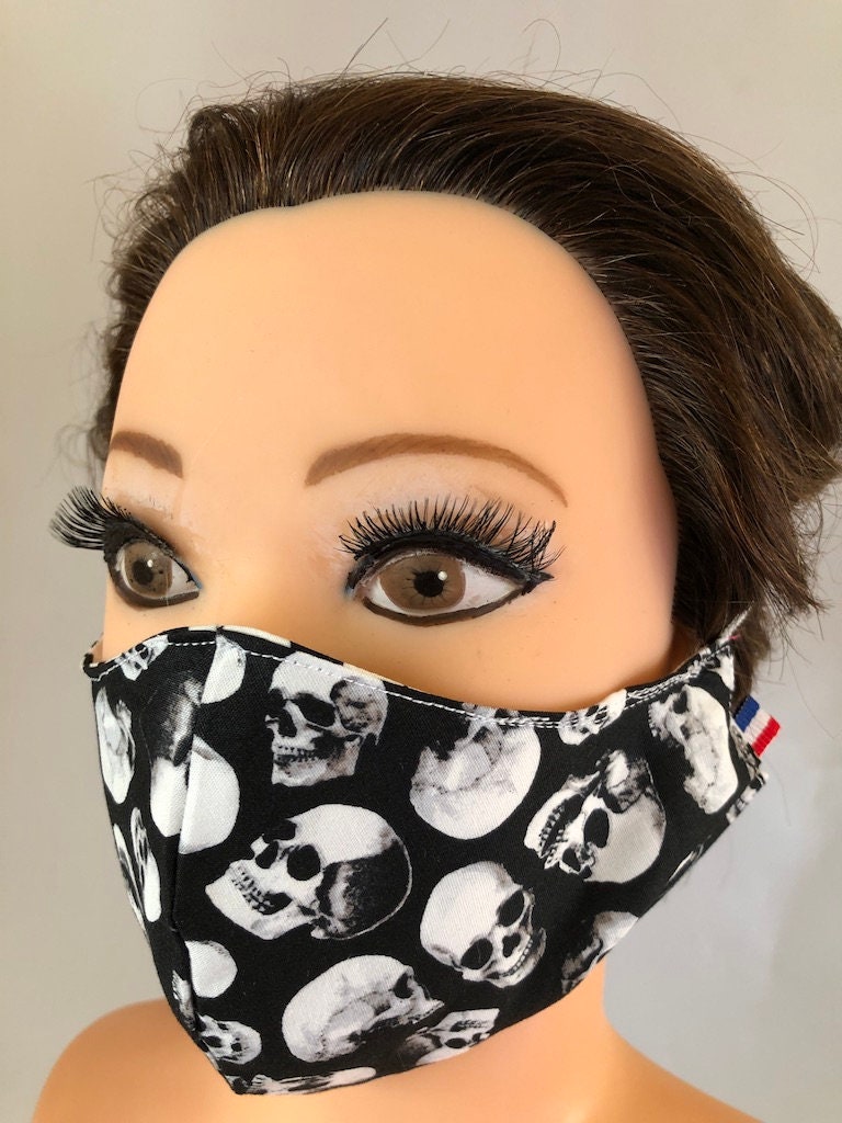 Washable, Reversible Cotton Face Mask / Chemo Mask / Flu Mask / Germ ...