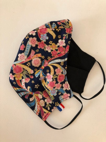 Washable, Reversible Cotton Face Mask Red/Luxury Japanese cotton ...