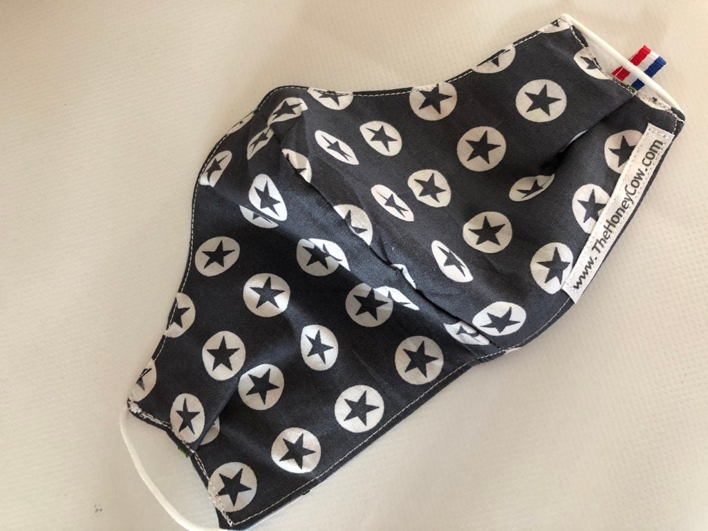 Washable, Reversible Cotton Face Mask / Chemo Mask / Flu Mask / Germ ...