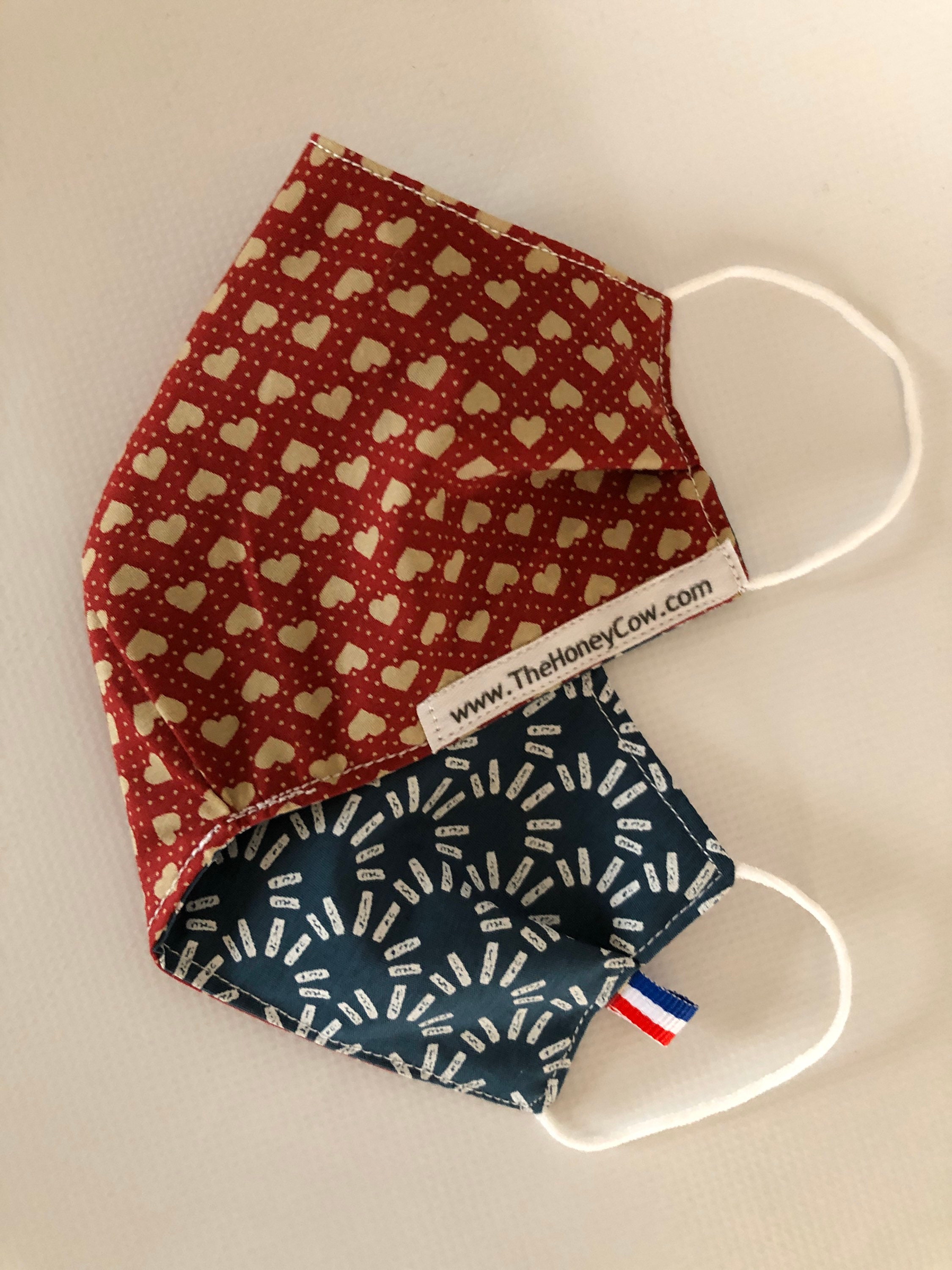 Washable, Reversible Cotton Face Mask / Chemo Mask / Flu Mask / Germ ...