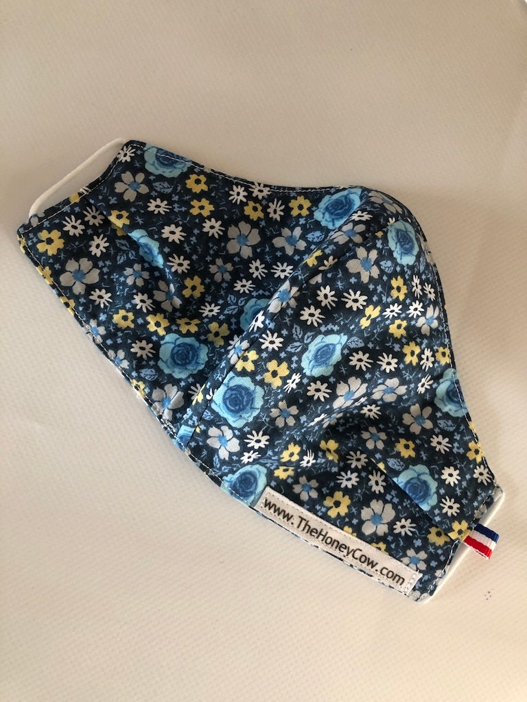 Washable, Reversible Cotton Face Mask / Chemo Mask / Flu Mask / Germ ...