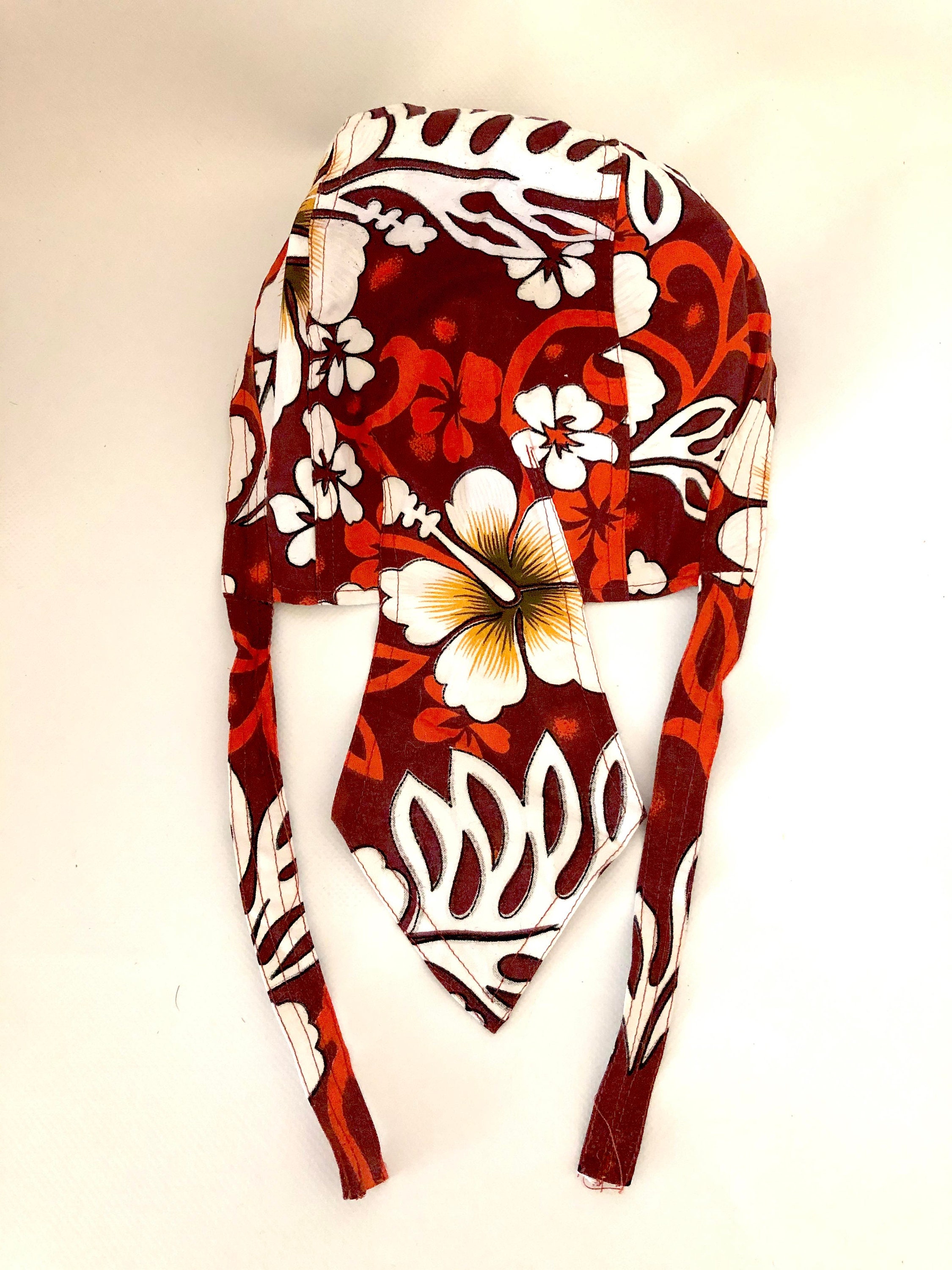 Red Flowery Cap, Chemo Cap, Cap for Cancer Patients, Surgeon Cap, Chef ...