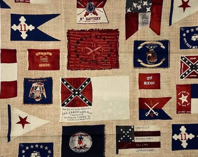 Gettysburg Civil War III Flags by Windham Fabrics / 3/4 Yard / OOP and ...