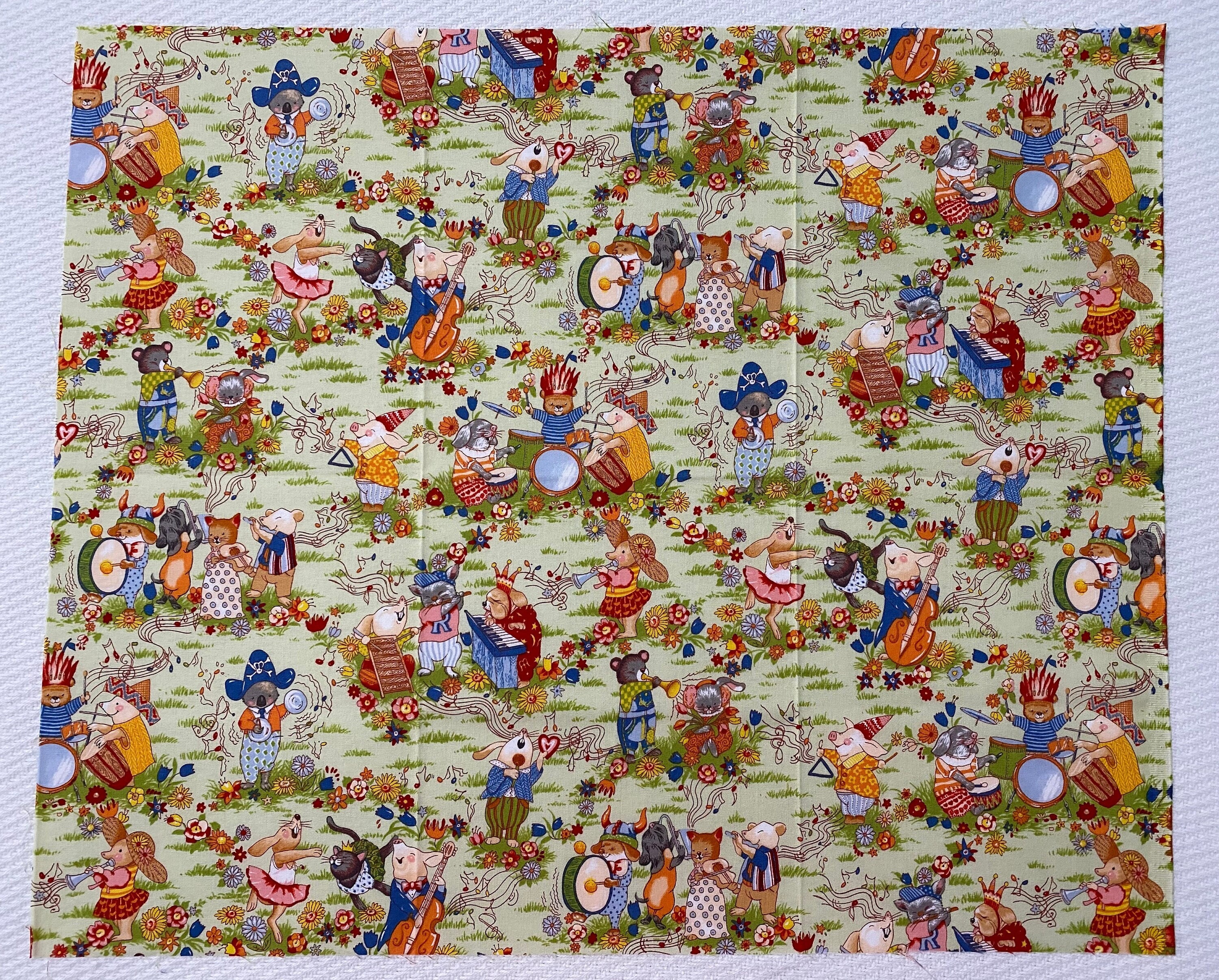 Bee Bop by Alexander Henry / Fat Quarter / Animal Fabric / OOP & HTF - Etsy