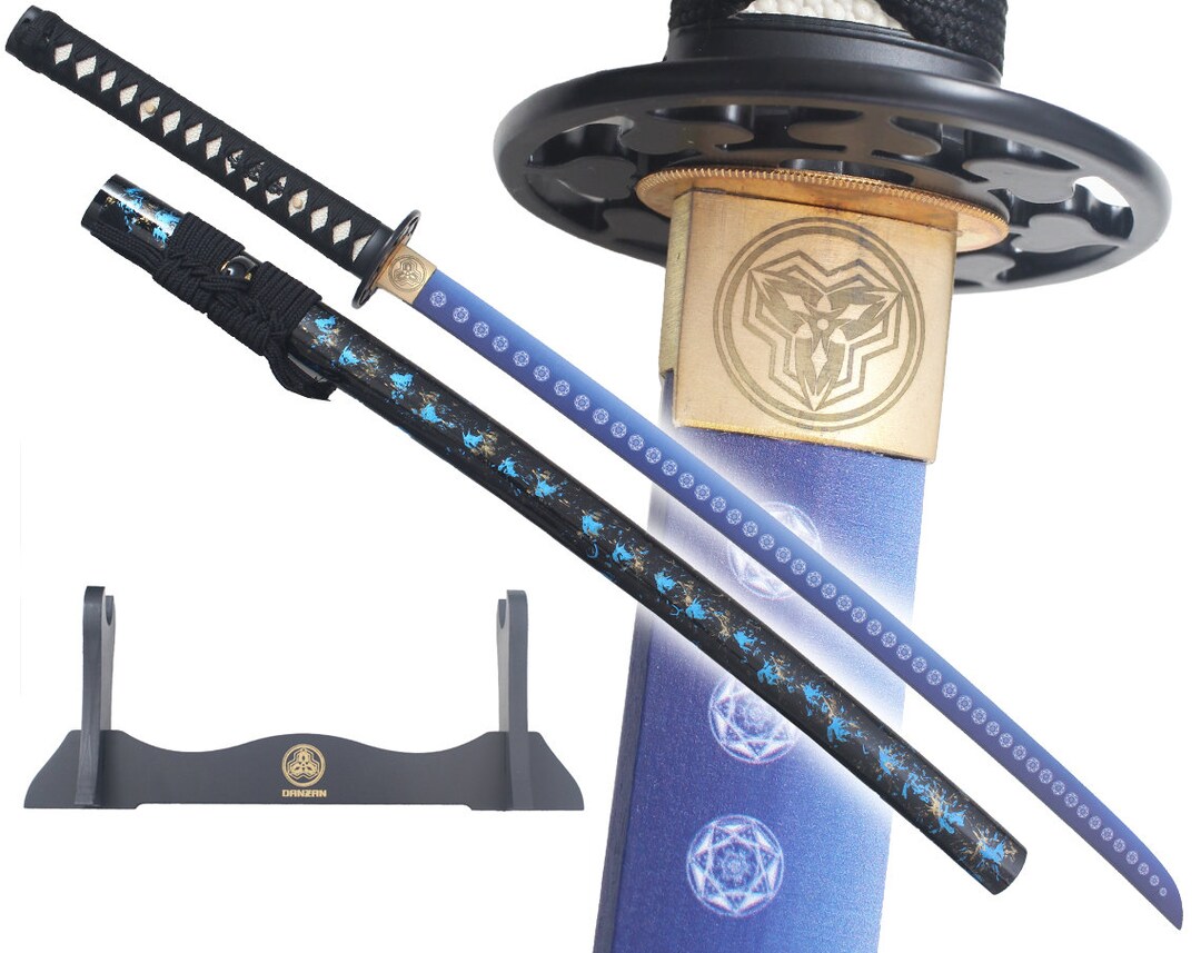 Danzan Katana Blue Moon Wooden Saber Training Sword - Wooden Blade ...