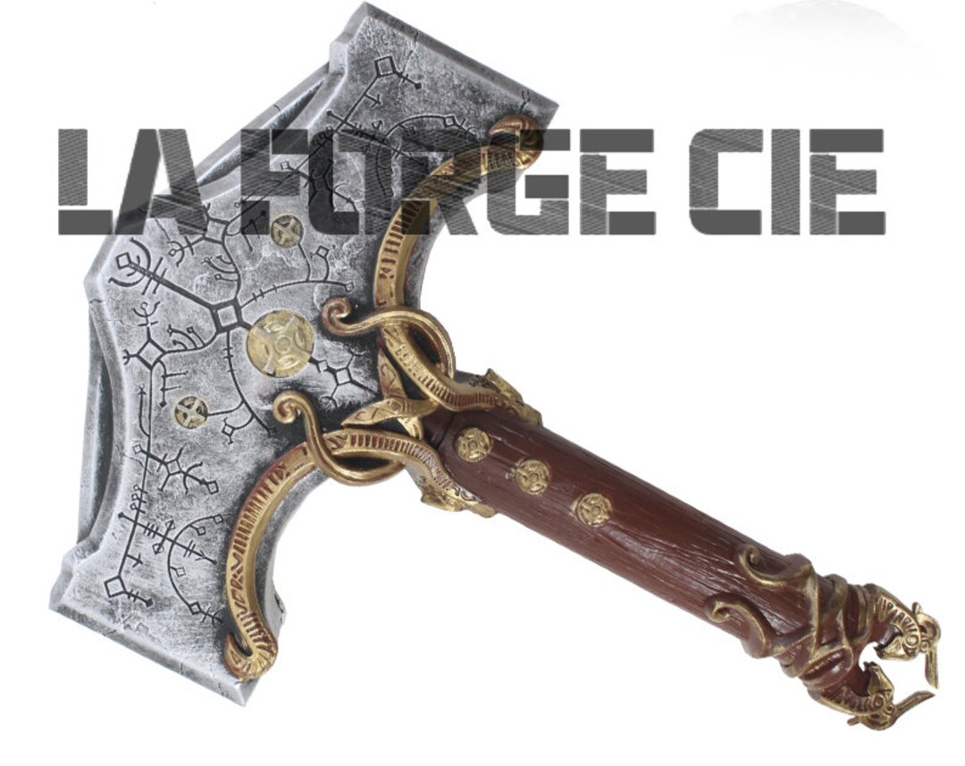 God of War Thor Hammer in Resin Replica Thor Hammer Decoration - Etsy