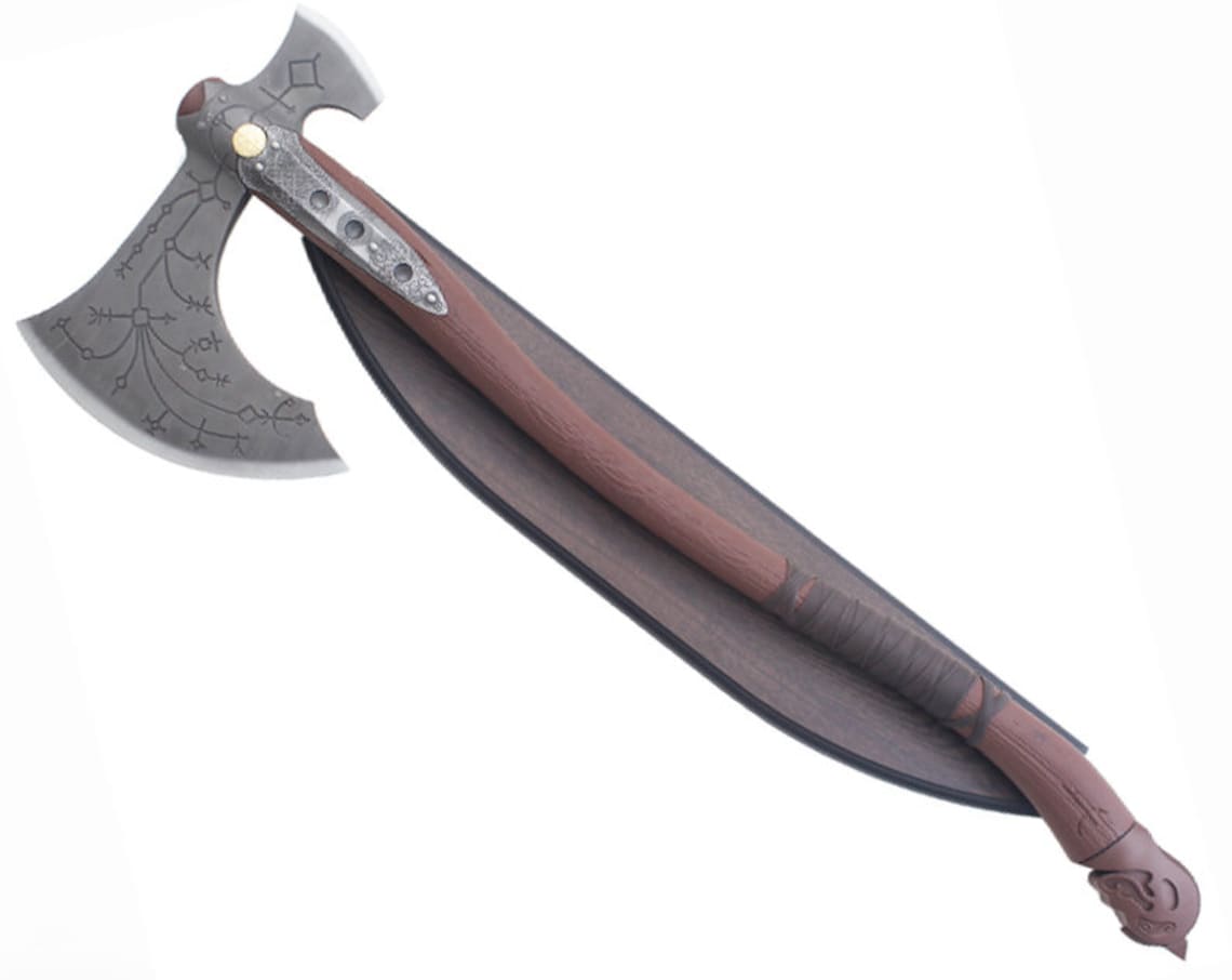 God of War Kratos Hache Leviathan en Acier Replique Kratos Axe - Etsy ...