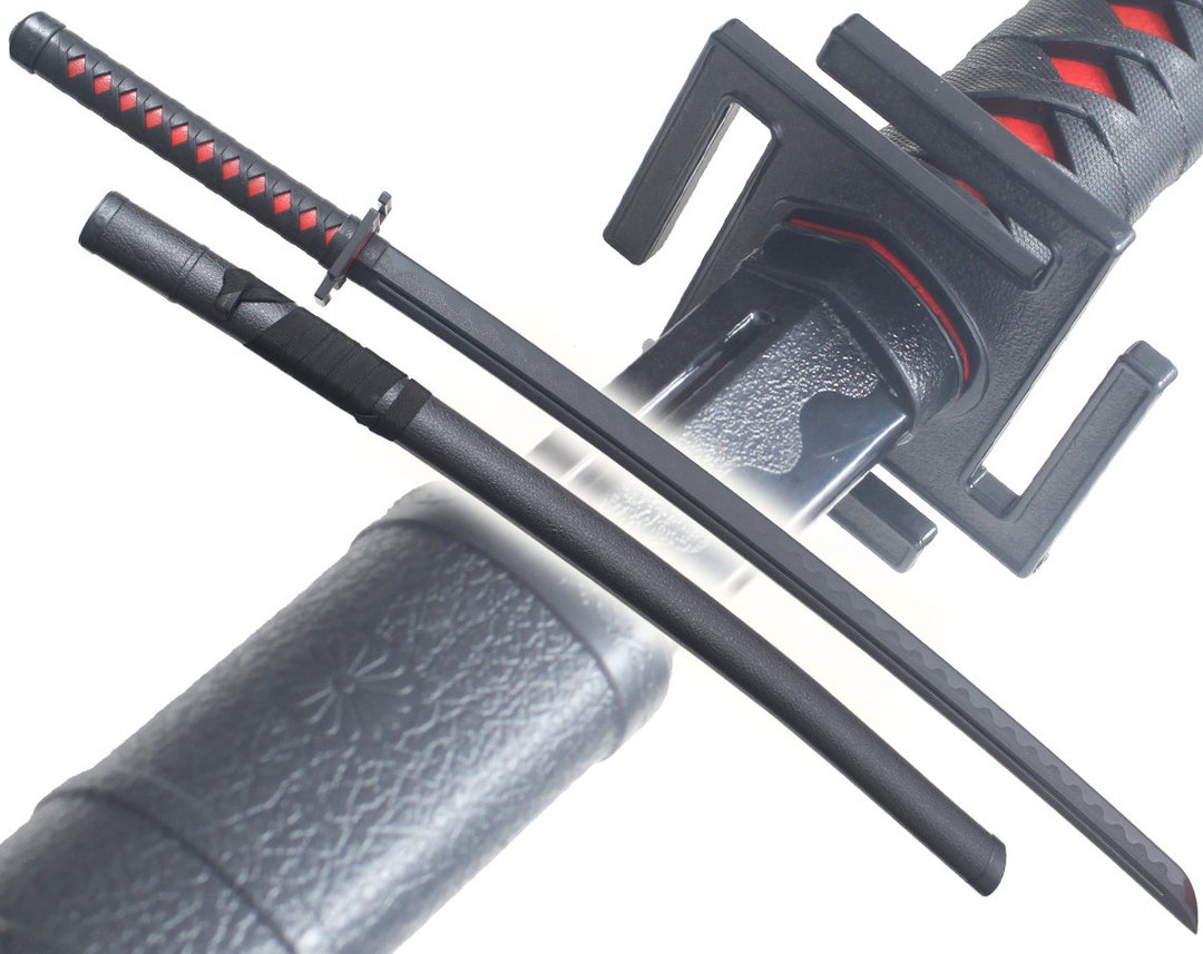 Black Polypropylene Katana Training Saber Katana Training Sword ABS ...