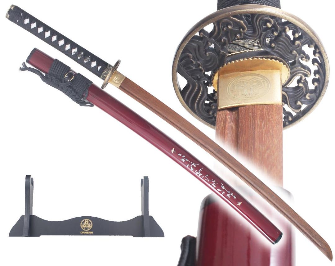 Danzan Katana Japanese Wooden Katana Saukra Sword Japanese Sword ...