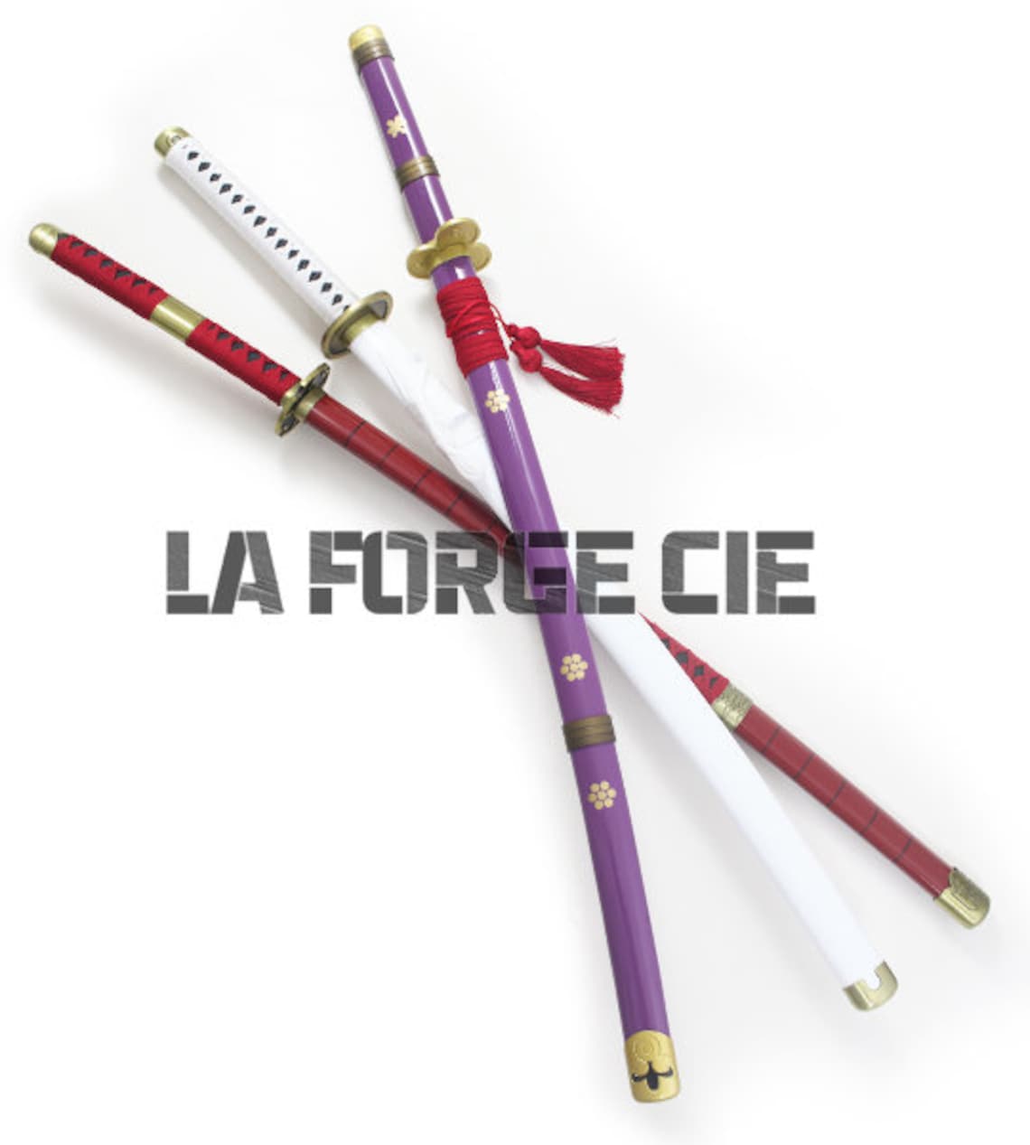 Pack 3 Katanas Steel Zoro Sabre Epee Sword Zoro Epee Display | Etsy UK