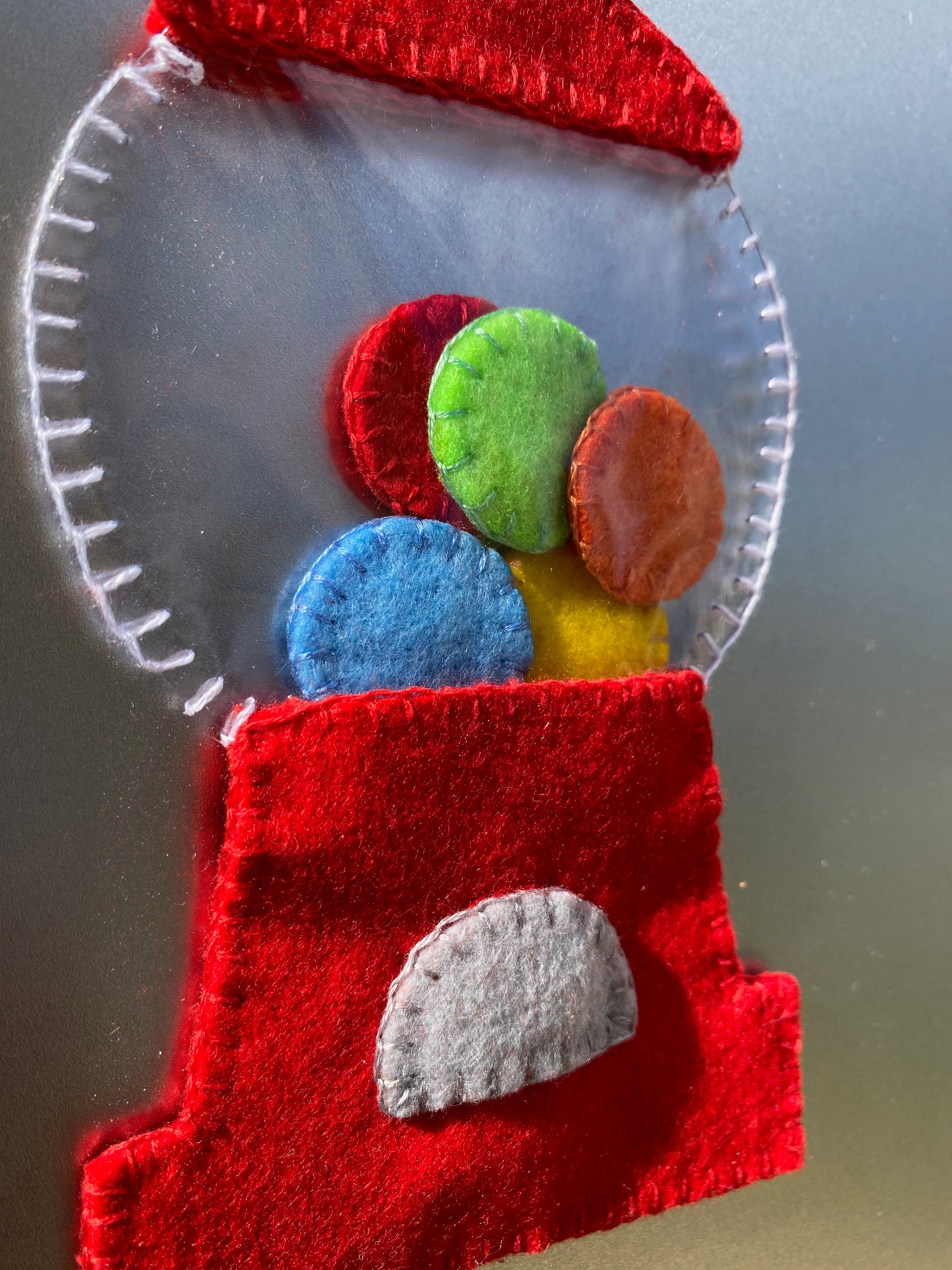 Cute Refrigerator Magnets Felt Gumball Machine Magnet Set | Etsy