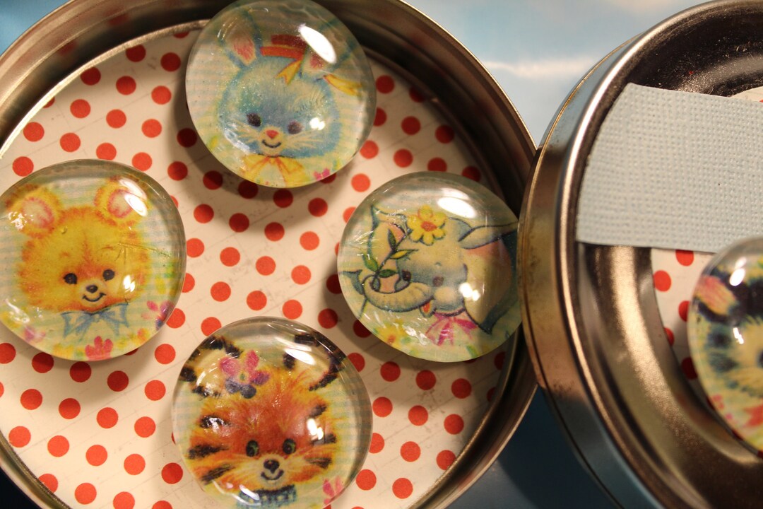 Cute Animal Magnets, Animal Magnets, Marble Magnets,clear Stone Magnets ...