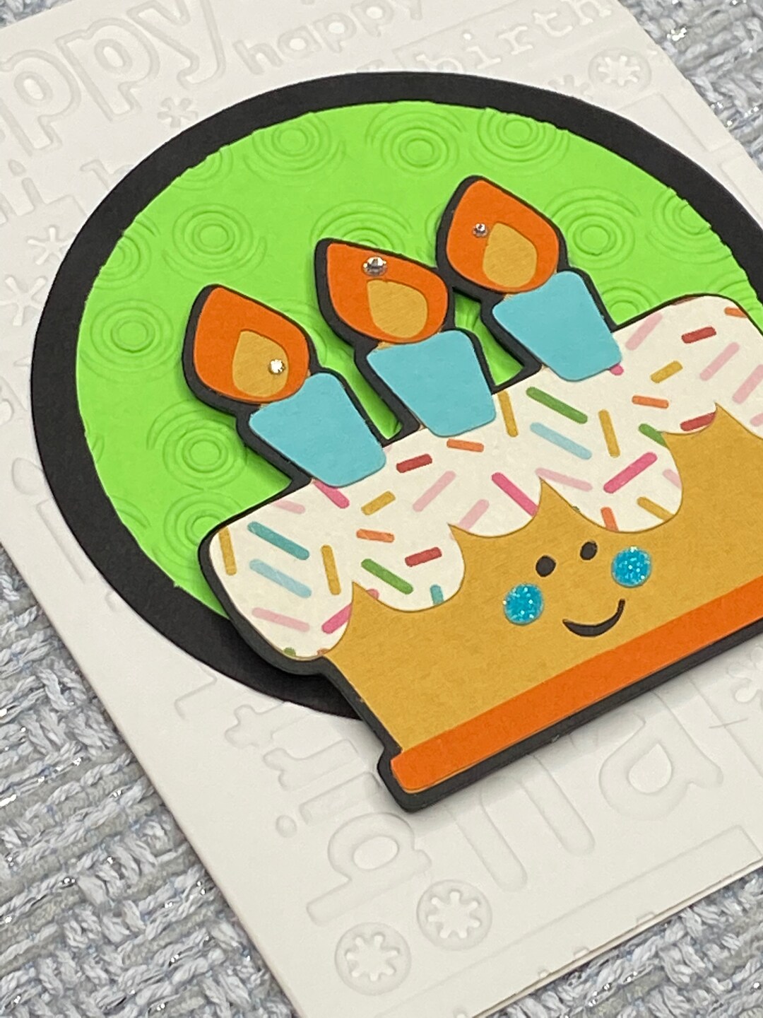 Handmade Birthday Cake Card: Blank Inside (4.5x6) - Etsy