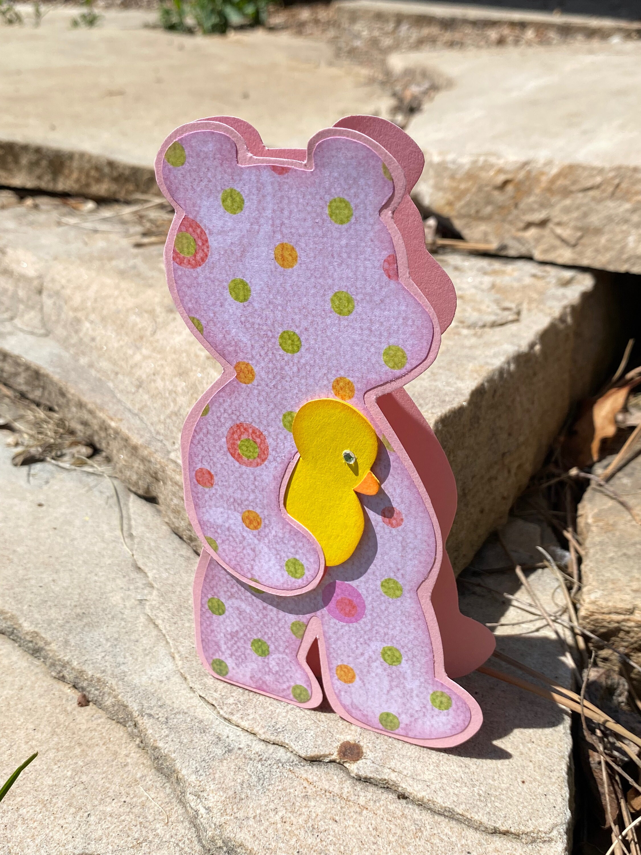 Great Value 3 Bear Shaped Cards Bear Shaped NotecardGet | Etsy