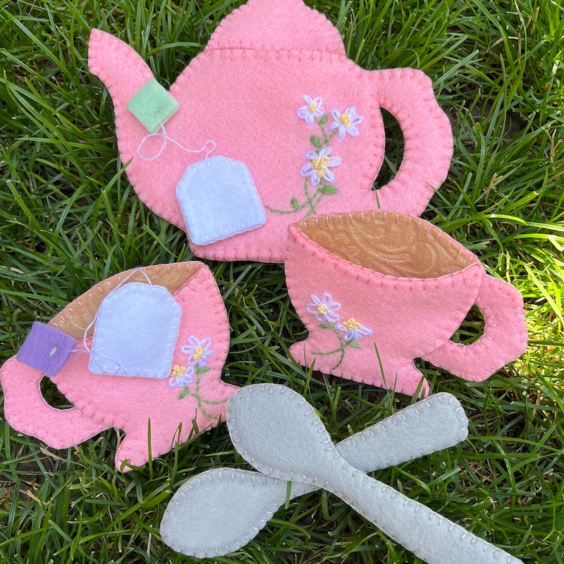 Felt Tea Set - Etsy