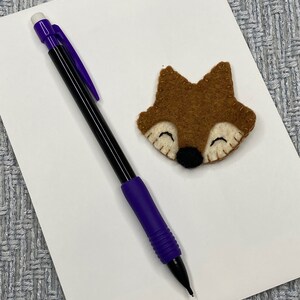 Fox Pencil Topper, Felt Fox Pencil Topper, Handmade Felt Fox - Etsy