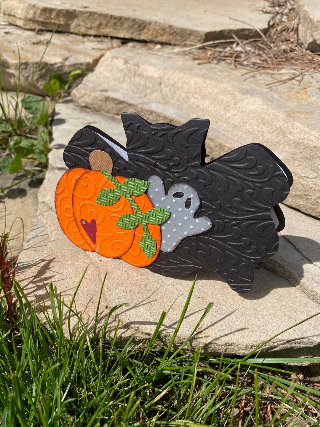 Halloween Bat Card, Bat Shaped Card, Bat and Friends Card, Halloween ...