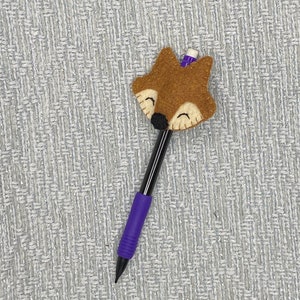 Fox Pencil Topper, Felt Fox Pencil Topper, Handmade Felt Fox - Etsy