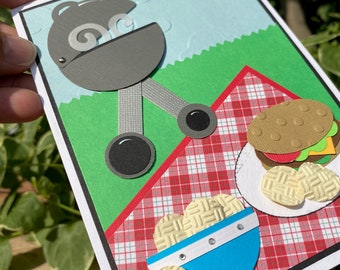 BBQ Box Card Barbeque Card Father's Day Card Birthday - Etsy