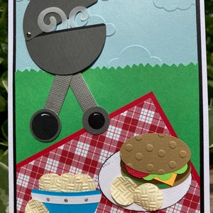 Weekend BBQ Card, Picnic Card, Hamburger Card, Summer Card, Father’s ...