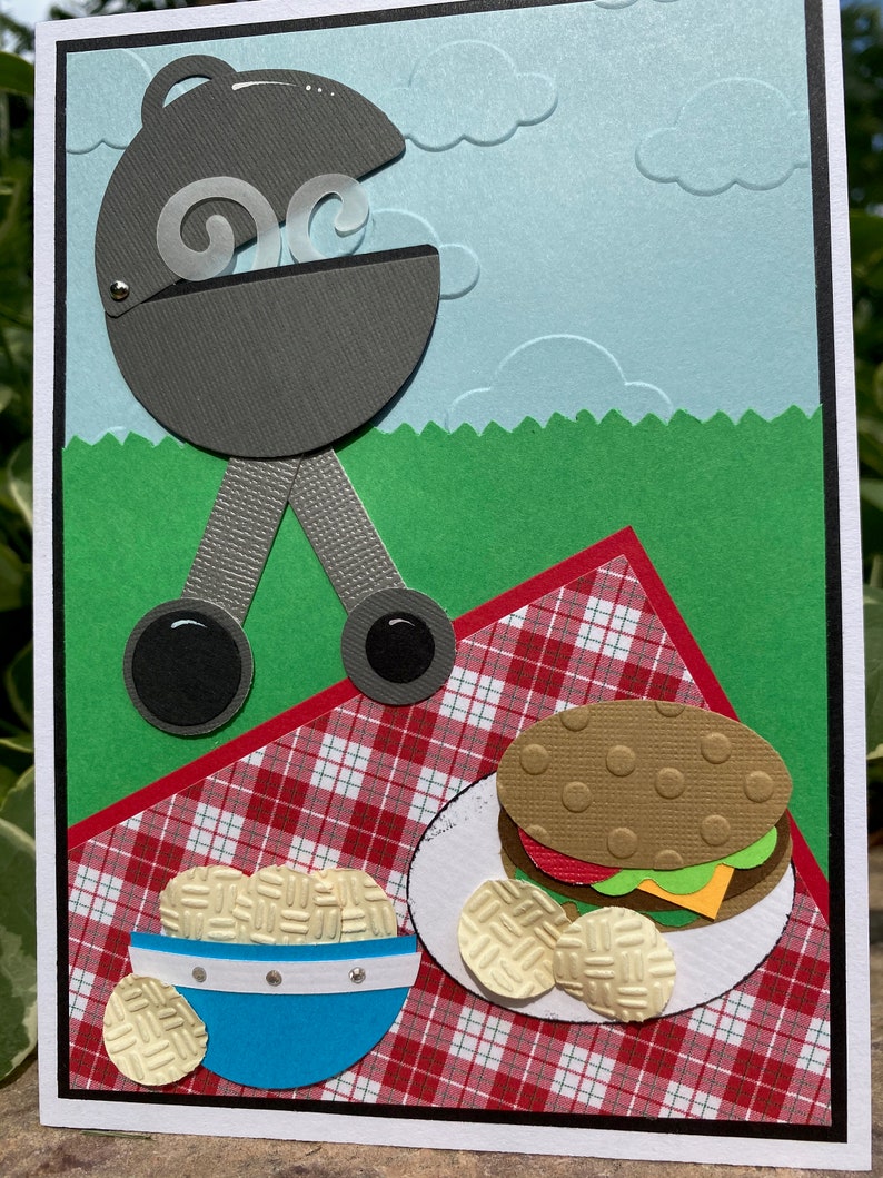 Weekend BBQ Card Picnic Card Hamburger Card Summer Card | Etsy
