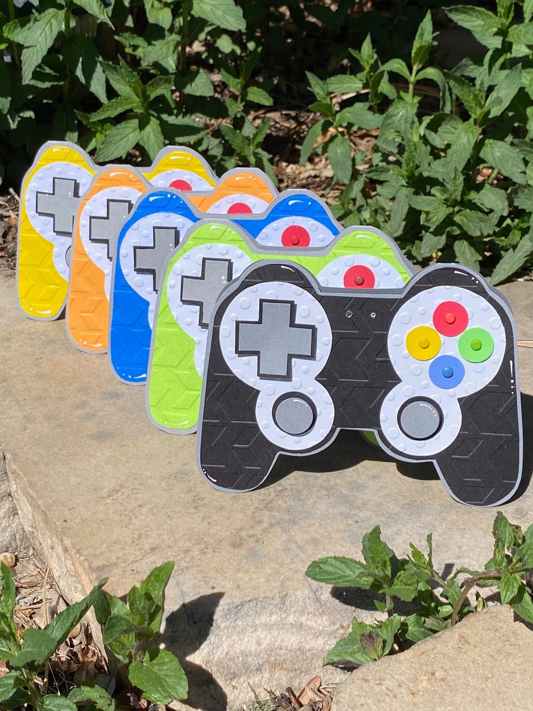 Game Controller Card, NOW in 5 Different Colors + a Gift Card Tag ...