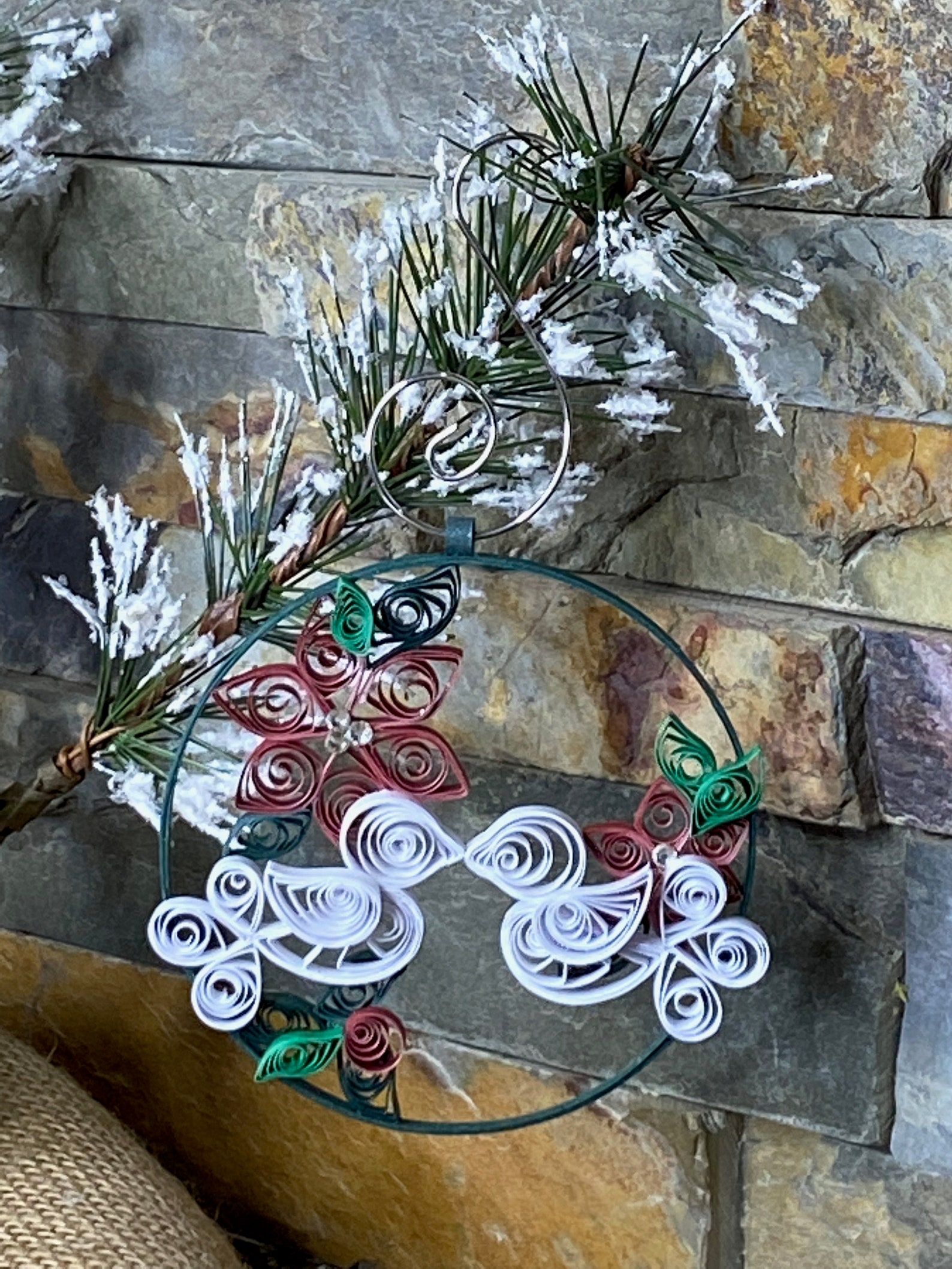 Quilled Dove Christmas Ornament: Paper Filigree Art - Etsy