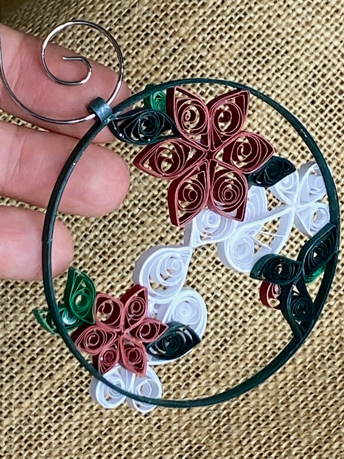 Quilled Dove Christmas Ornament: Paper Filigree Art - Etsy