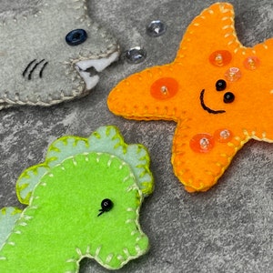 Sea Animal Finger Puppets, Seahorse Puppet, Shark Puppet, Starfish ...