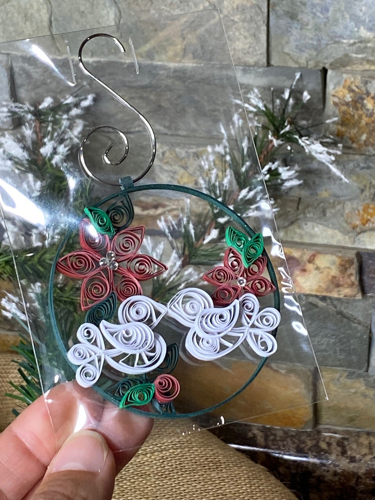 Quilled Dove Christmas Ornament: Paper Filigree Art - Etsy