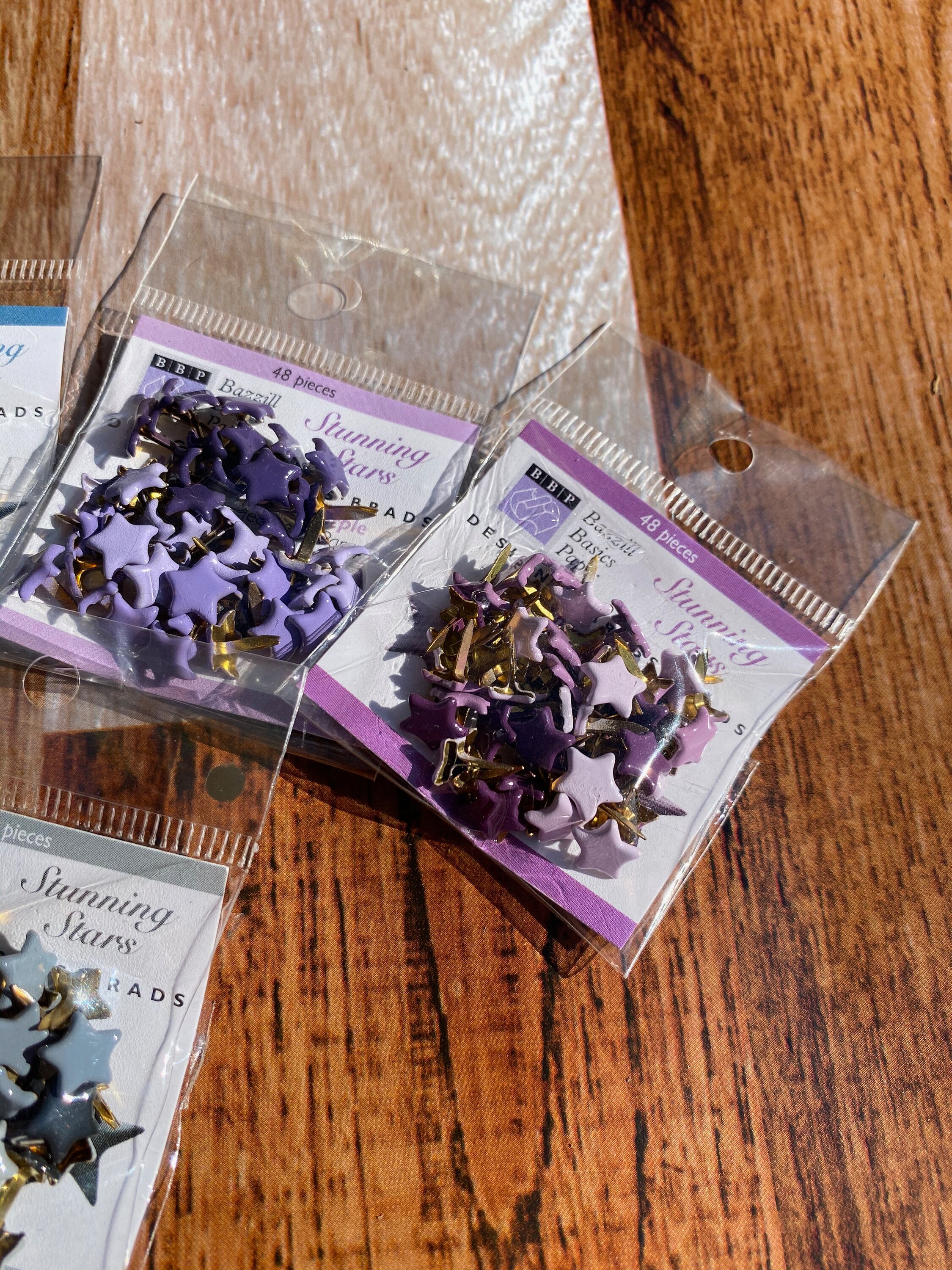 Star Brads: 7 Packs Monochromatic Embellishments, Scrapbooking - Etsy