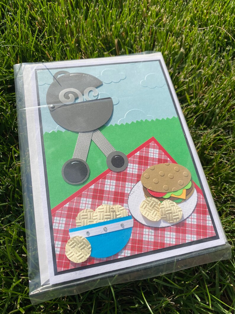Weekend BBQ Card Picnic Card Hamburger Card Summer Card | Etsy