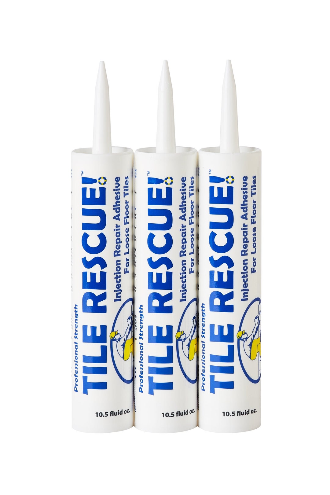 TILE RESCUE Injection Repair Adhesive for Loose Tiles 3 Pack 10.5 Oz ...