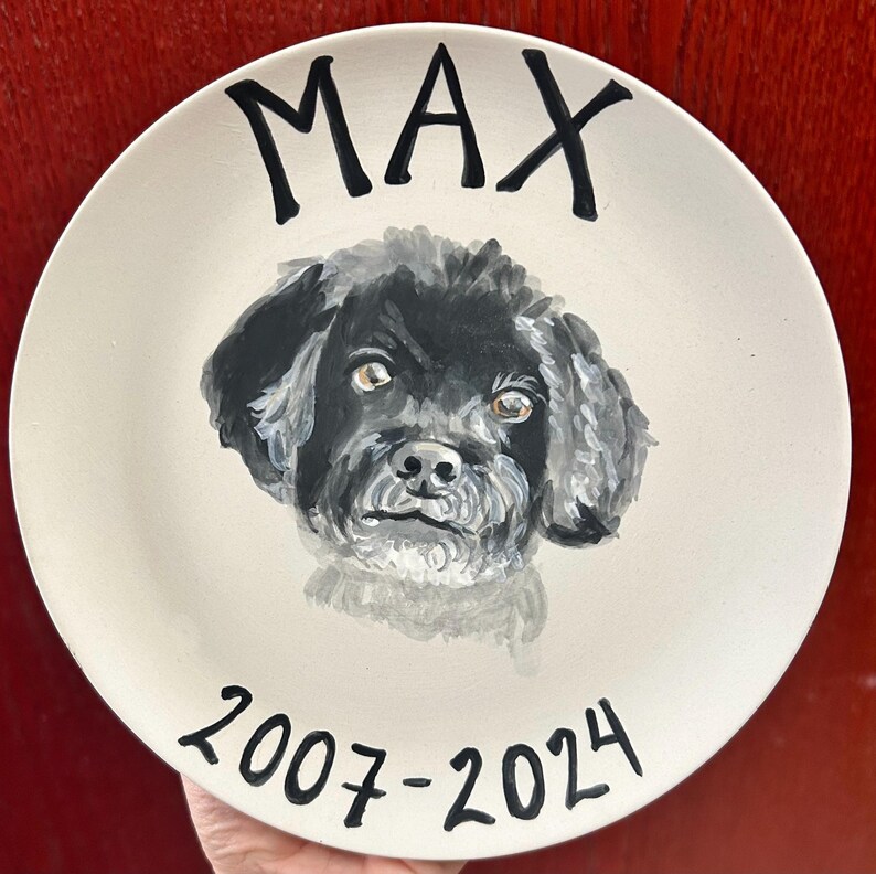 Dog Portrait Plate - Etsy