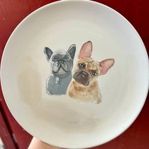 Dog Portrait Plate - Etsy